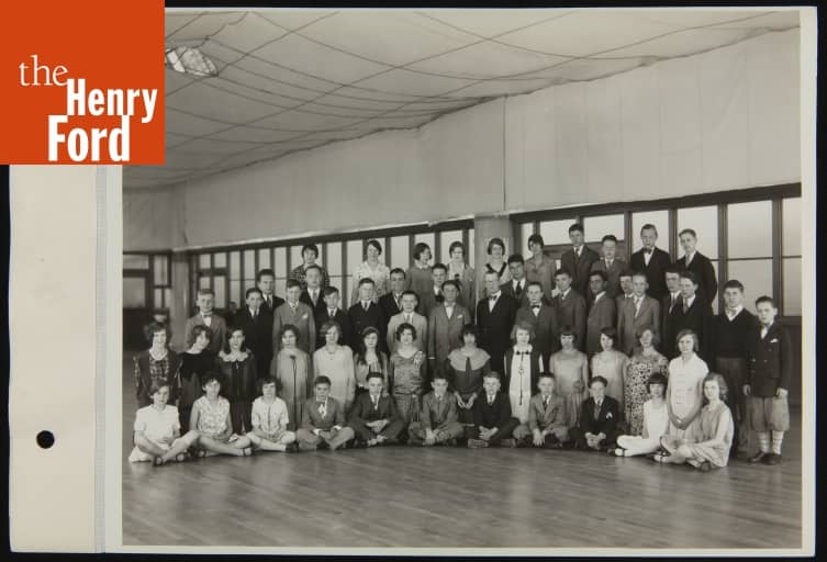 Edison Institute School Students and Faculty in the Dance Room of Ford ...