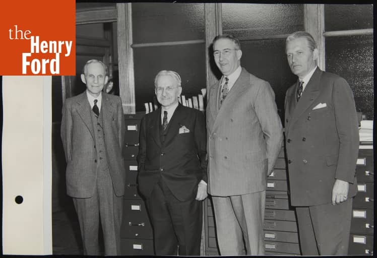 Henry Ford, Albert Kahn, Mr. Martin, and Charles Sorensen in Ford ...
