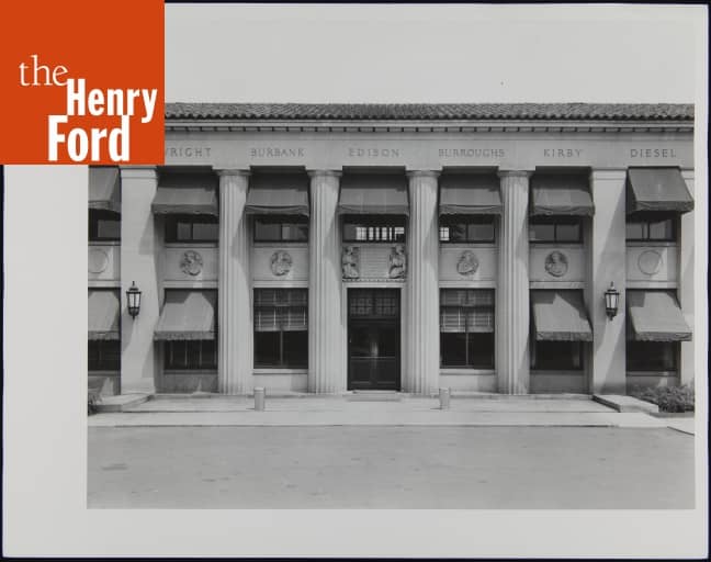 Ford Engineering Laboratory, August 1951, Showing Names Engraved on ...