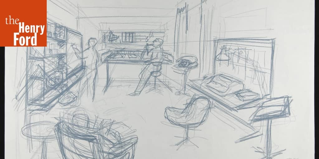 Action Office Project Drawing by Robert Propst, April 1, 1964 - The ...