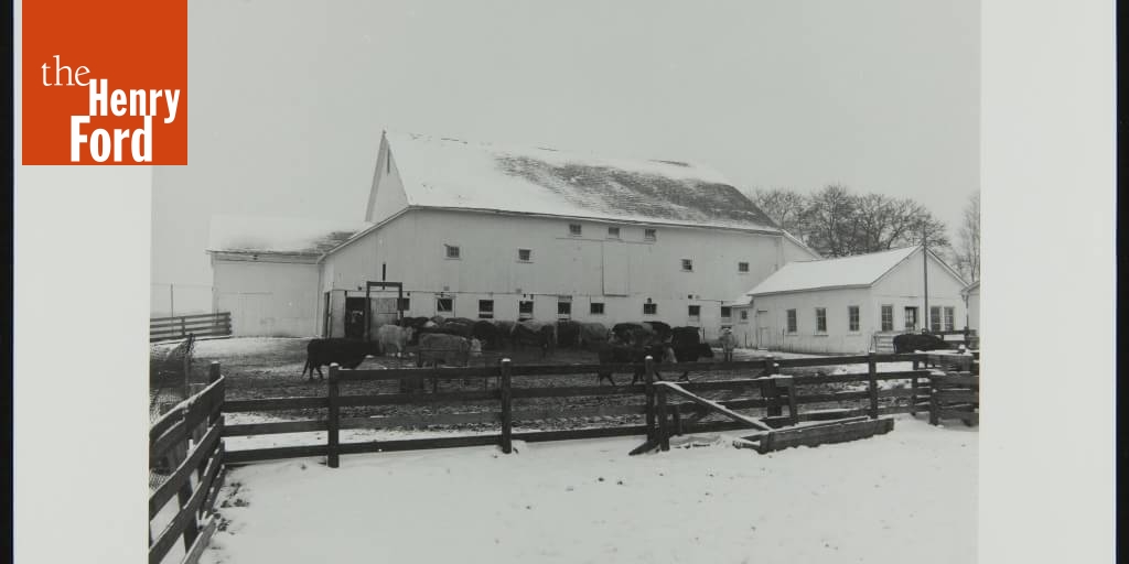 Firestone Barn at its Original Site, Columbiana County, Ohio, February ...