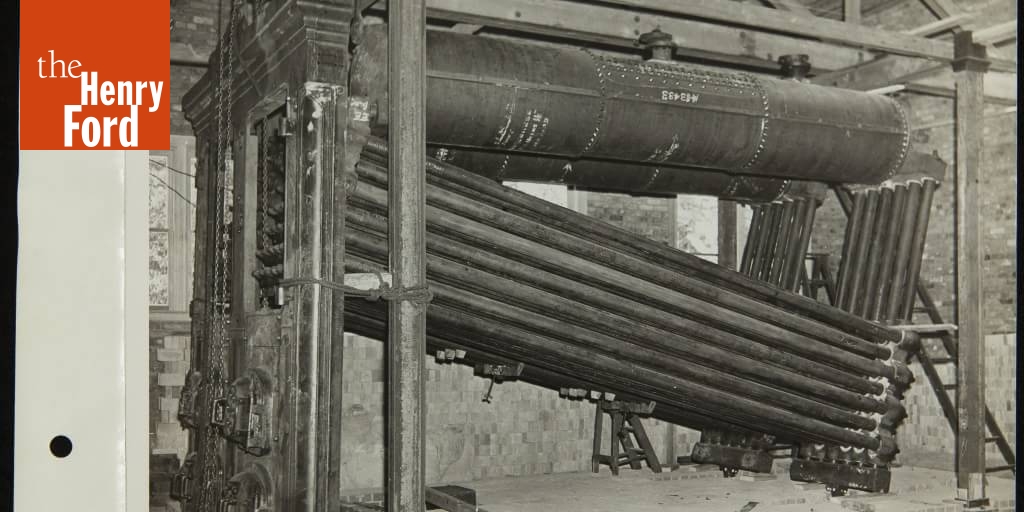 Boiler Installation at Edison Illuminating Company, Greenfield Village ...