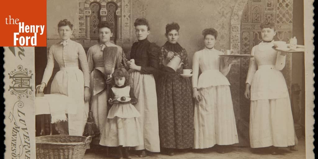Women with Housekeeping and Food Serving Equipment, 1894-1895 - The ...