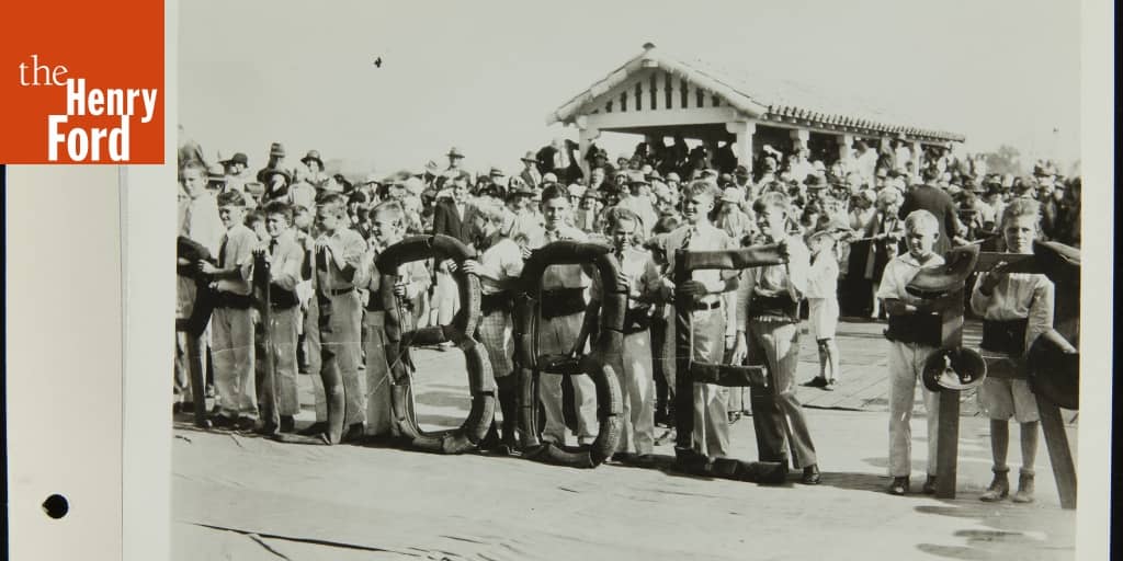 Thomas Edison's 81st Birthday at Fort Myers, Florida, Site of Rubber ...