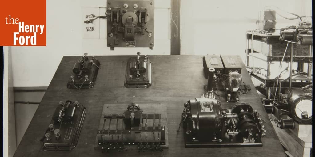 Equipment Inside the Radio Beacon Station Building at Ford Airport ...