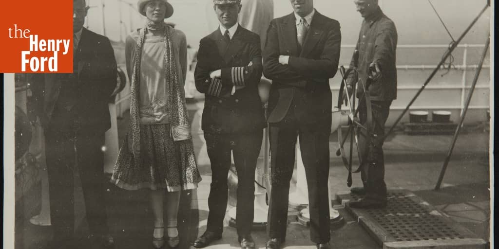 Amelia Earhart and the "Friendship" Crew on the SS President Roosevelt ...