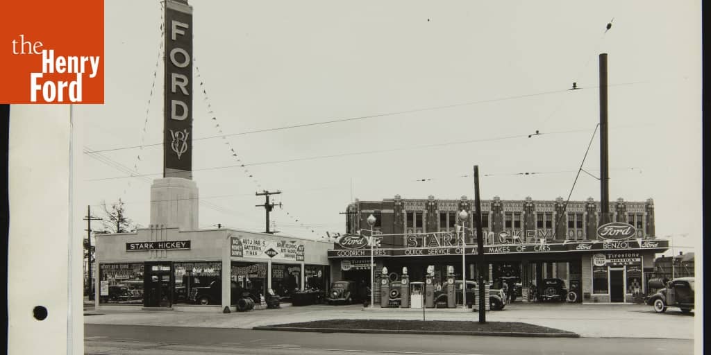 Stark Hickey Ford Dealership Service Station, Detroit, Michigan, 1935 ...
