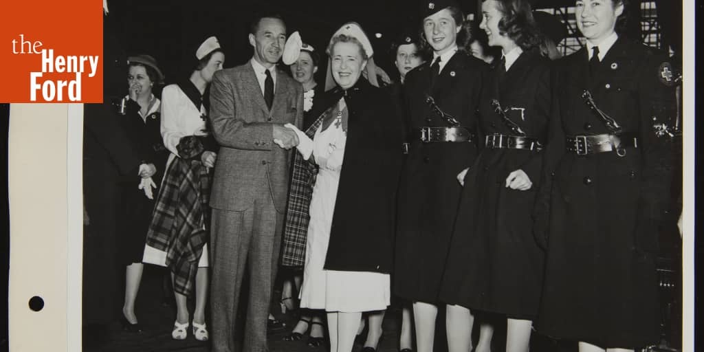 Edsel Ford Presents the 29-Millionth Ford to the Red Cross Women's ...