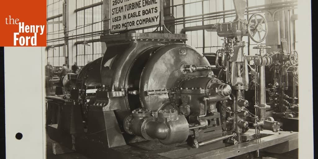 2500 Horsepower Steam Turbine Engine Used in Eagle Boats, Ford Motor ...