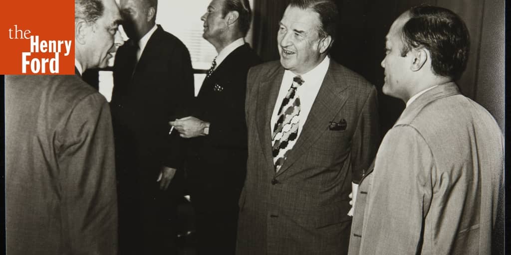 Henry Ford II with Ambassador Byroade and Gerardo Sicat during the VIP ...