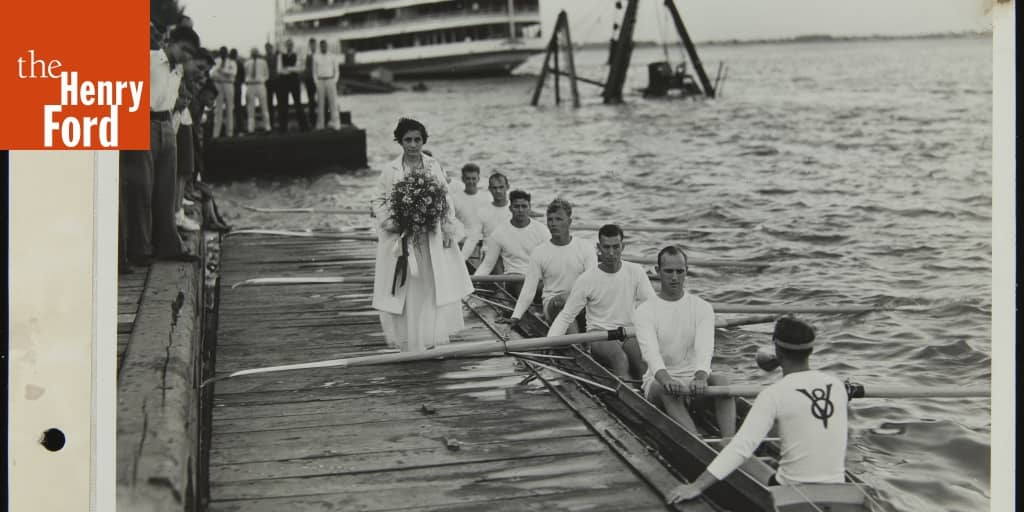 Wyandotte Boat Club "V-8" Rowing Team, July 1934 - The Henry Ford