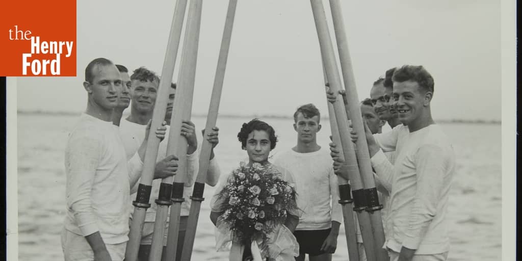 Wyandotte Boat Club "V-8" Rowing Team, July 1934 - The Henry Ford