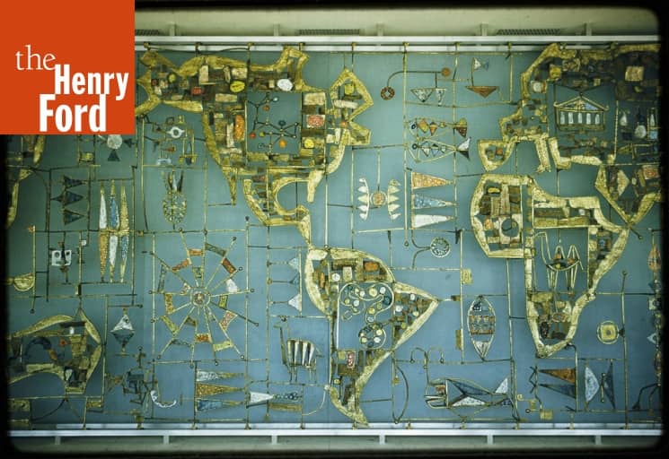 World Map Sculpture, Henry Ford II World Center, circa 1955 - The Henry ...
