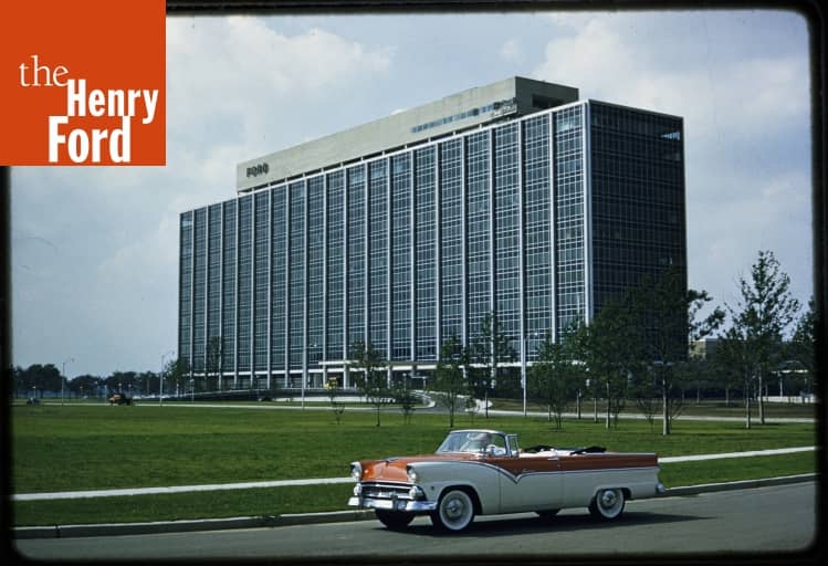South Facade with 1955 Ford Convertible, Henry Ford II World Center ...