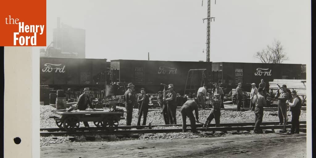Men Working on Ford Railroad, Ford Rouge Plant, March 24, 1945 - The ...
