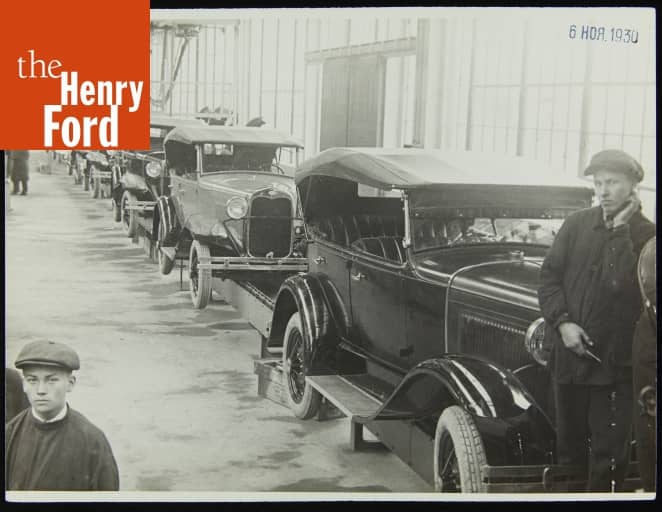 Model A Assembly Line at Ford Motor Company's Moscow Factory, 1930 ...