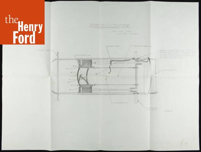 1865 Sylvester H. Roper Steam Carriage Drawing - The Henry Ford