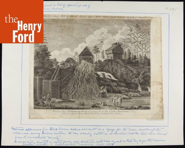 Saw Mill and Block House upon Fort Anne Creek, January 1, 1789 - The ...