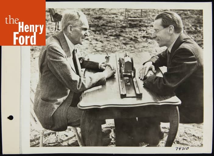 Meeting between Harry Ferguson and Henry Ford at Fair Lane, October ...