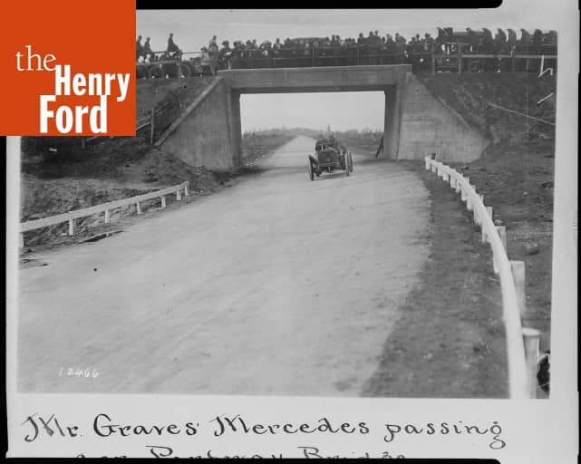 Emil Stricker, Driving the #3 Mercedes, Passes Under the Long Island ...