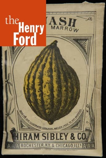 Hiram Sibley & Co. "Squash Boston Marrow" Seed Packet, Used in the C.W ...