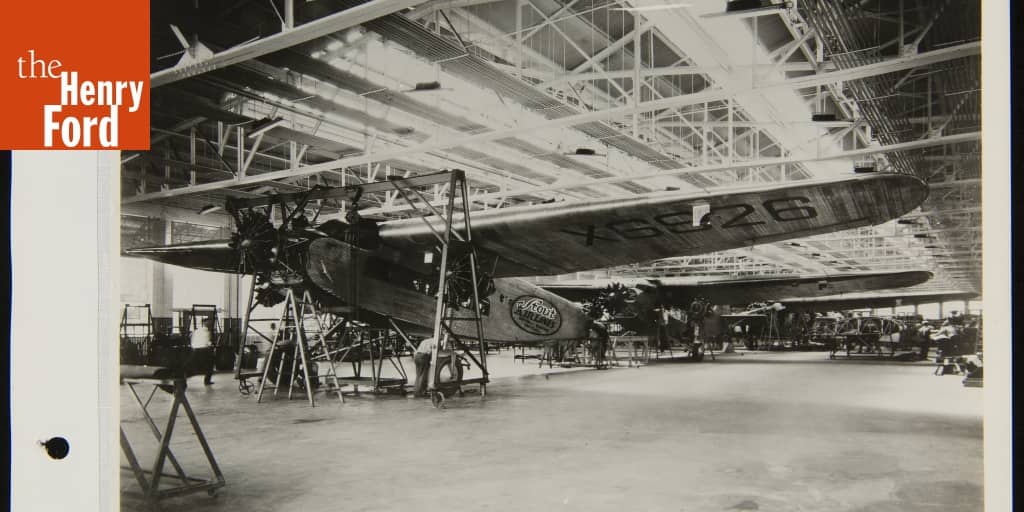 Ford Tri-Motor Airplane Being Constructed at the Stout Factory ...