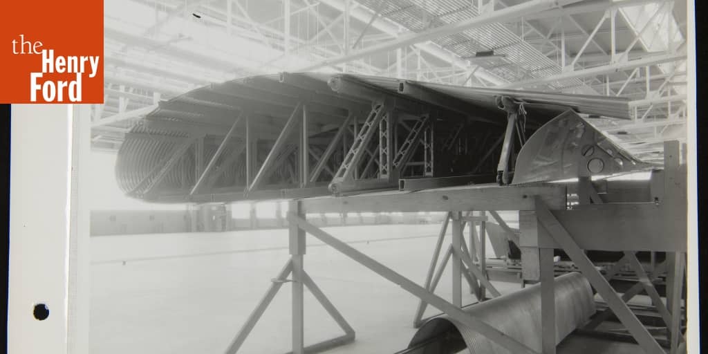 Ford Tri-Motor 14-AT Airplane Wing before Being Joined to Fuselage ...