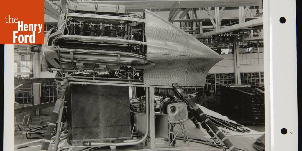 Construction of Ford Tri-Motor 14-AT Showing Center Hispano Suiza ...