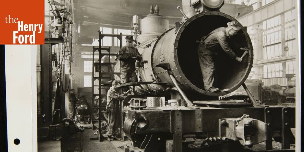 Men Restore a Vintage Steam Locomotive at the Ford Rouge Plant ...