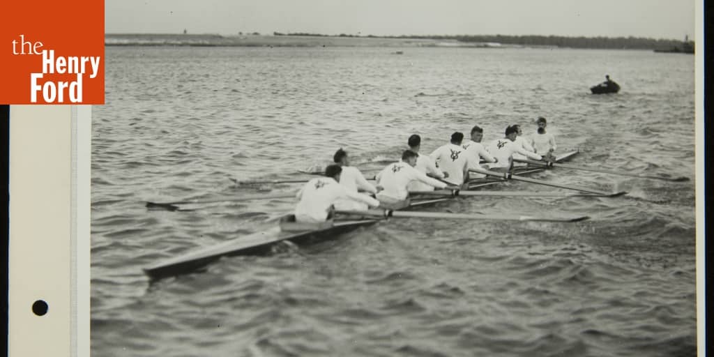 Wyandotte Boat Club "V-8" Rowing Team, July 1934 - The Henry Ford