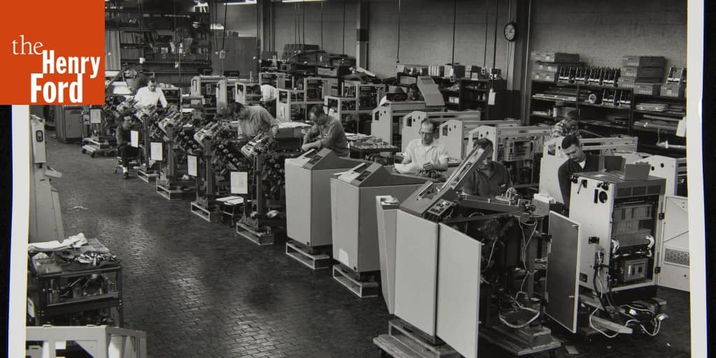 Burroughs Corporation Equipment on Factory Floor, February 1963 - The ...