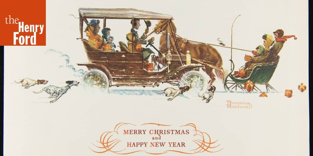 1951 Ford Corporate Christmas Card, with an Illustration by Norman ...