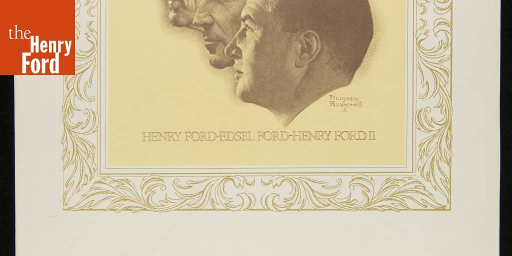 Ford Motor Company Fiftieth Anniversary Calendar, Advertising Ford ...