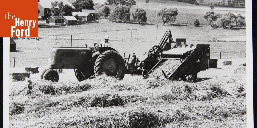 1943 New Holland Automatic Pick-Up Baler in Use - The Henry Ford