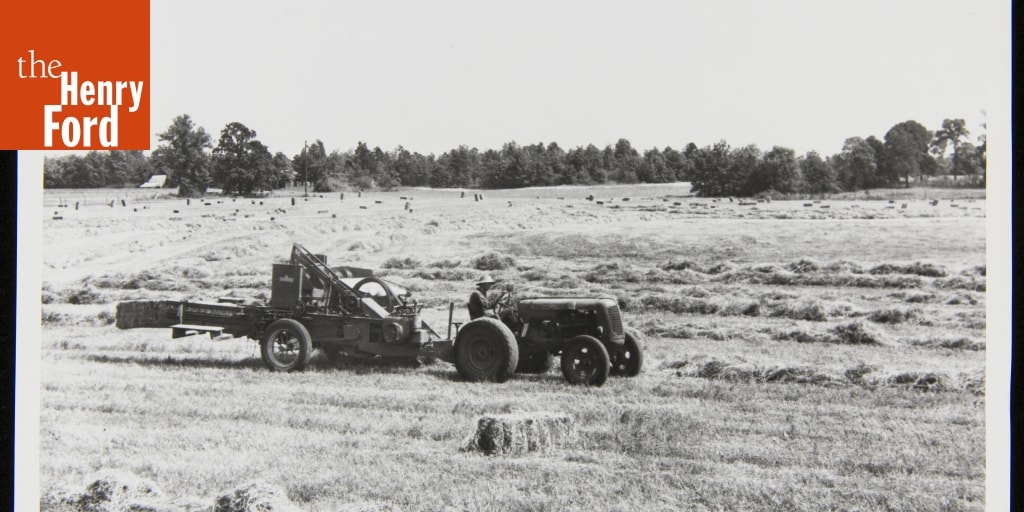 1943 New Holland Automatic Pick-Up Baler in Use - The Henry Ford