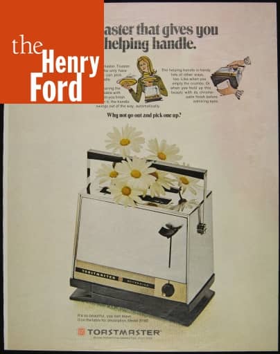 Advertisement for Toastmaster Toasters, "The Toaster that Gives you a ...