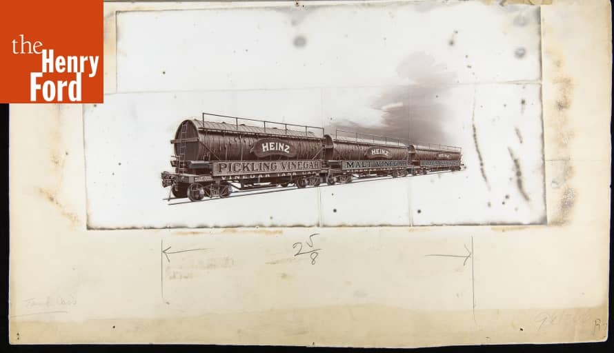 Process Photograph, H. J. Heinz Company, Vinegar Tank Railroad Car ...
