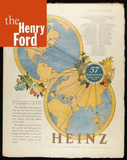 Heinz Company Advertisement, "From the Gardens of the World, to the ...