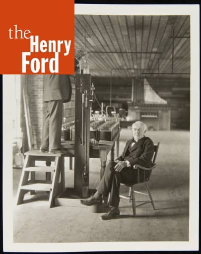 Francis Jehl and Thomas Edison Re-enact the Lighting of the First ...