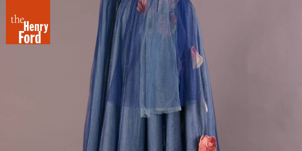 Evening Dress with Stole Worn by Elizabeth Parke Firestone, circa 1948 ...