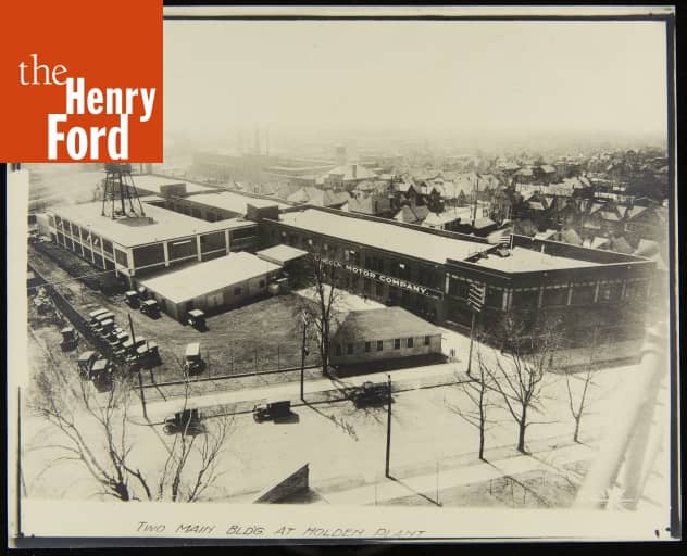 Aerial View of Ford Motor Company Holden Avenue Branch in Detroit ...