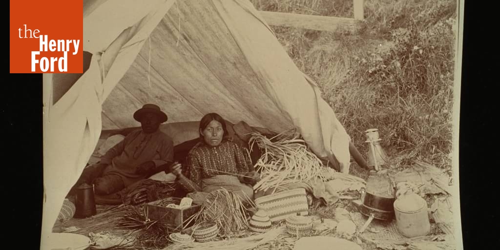 Native American Man and Woman, Puget Sound, Washington, circa 1905 ...