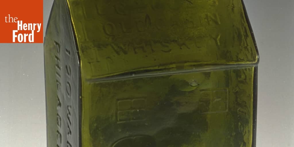 E.G. Booz's Old Cabin Whiskey Bottle, 1860-1875 - The Henry Ford