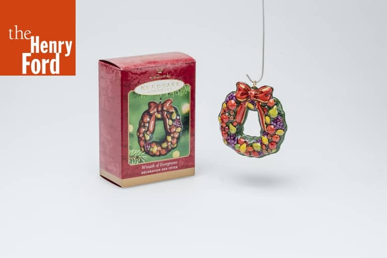 Hallmark "Wreath of Evergreens" Christmas Ornament, 2001 - The Henry Ford