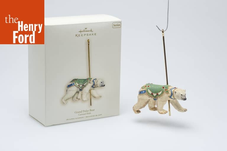 Hallmark "Carousel Ride Series: Grand Polar Bear" Christmas Ornament ...