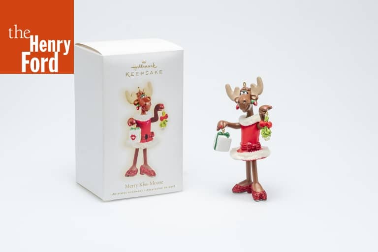 Hallmark "Merry Kiss-Moose" Christmas Ornament, 2009 - The Henry Ford