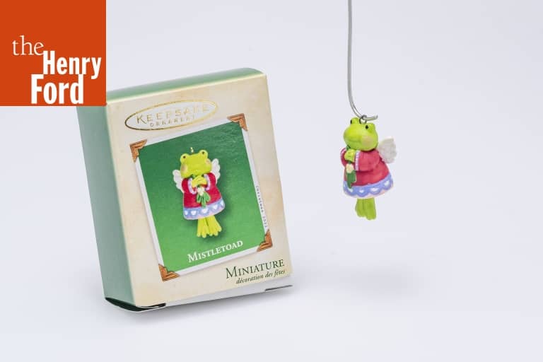 Hallmark "Mistletoad" Miniature Christmas Ornament, 2002 - The Henry Ford