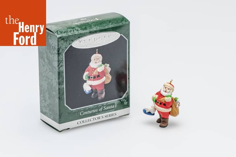 Hallmark "Centuries of Santa Series" Miniature Christmas Ornament, 1998 ...