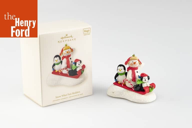 Hallmark "Snow What Fun Sledders" Christmas Ornament, 2008 - The Henry Ford