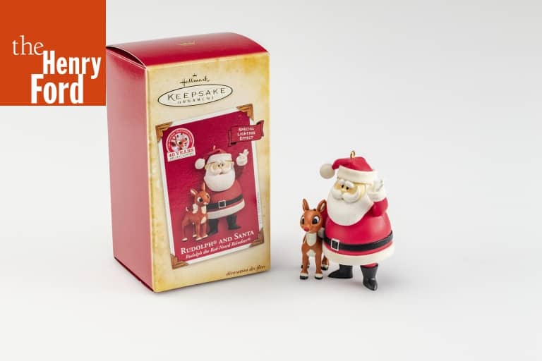 Hallmark "Rudolph the Red-Nosed Reindeer: Rudolph and Santa" Christmas ...